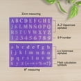 BAZIC Letter Stencil Sets, Sizes 20 mm, Plastic Stencils for Learning ...