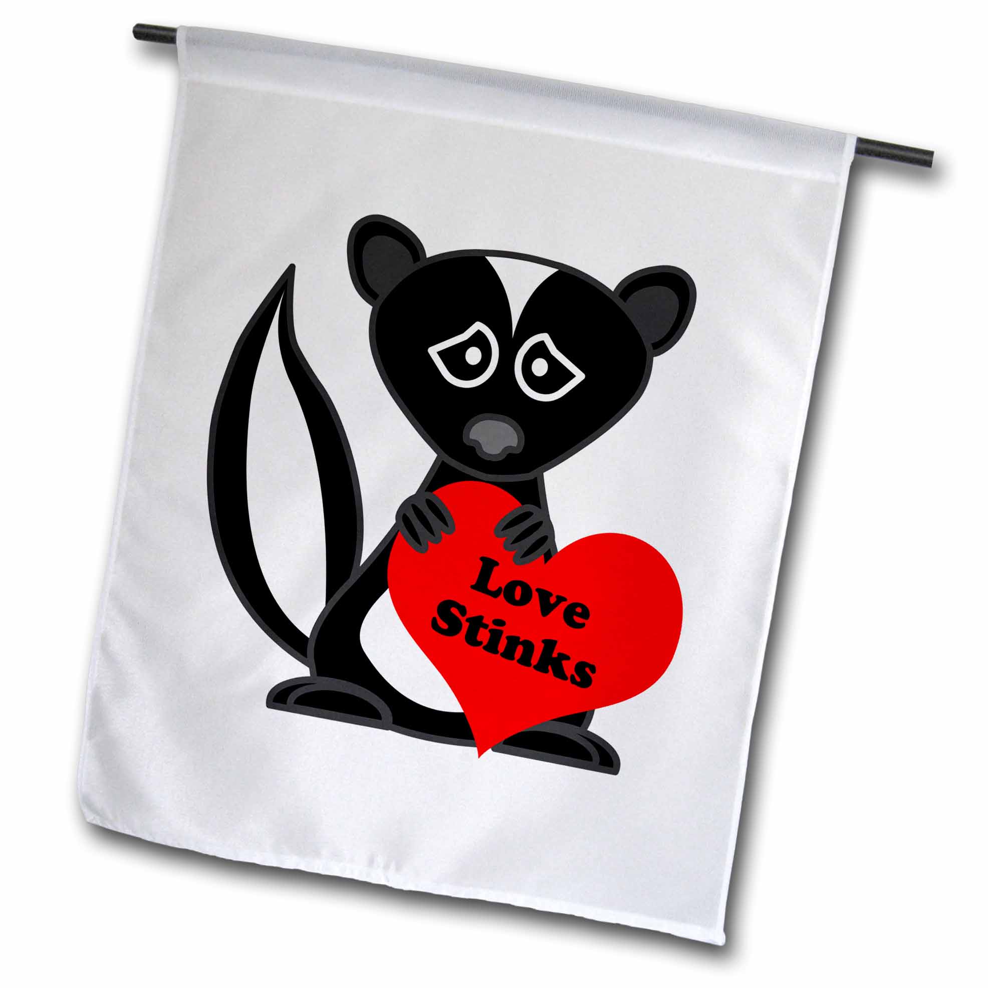 3dRose Love Stinks Cute Cartoon Skunk - Garden Flag, 12 by 18-inch ...