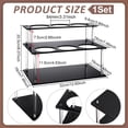 2-Tier Acrylic Coffee Syrup Organizer Rack 6 Bottle Black Bottle Holder ...