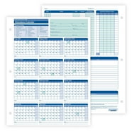 Yescom 1000 Count Weekly Time Clock Cards Timecard for Employee ...