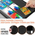 SUSWIM Trading Card Binder, 9 Pocket Pages, 360 Card Capacity ...