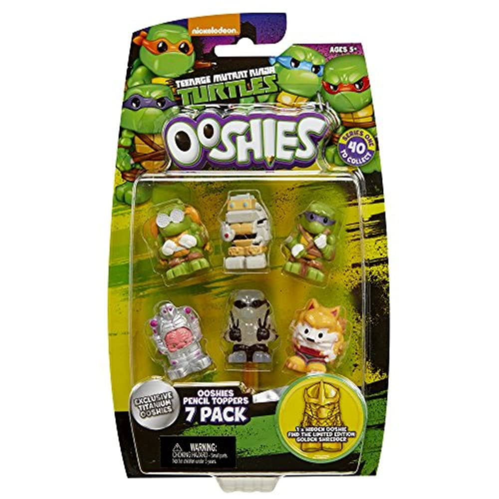 Ooshies Set 4 TMNT Series 1 Action Figure 7 Pack - Walmart.com ...