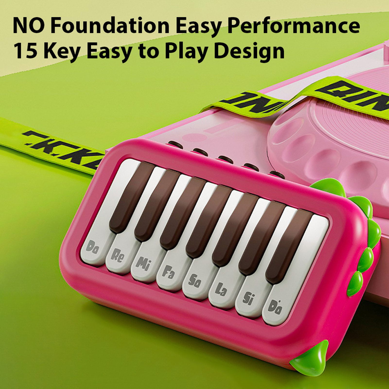 15 Key Pocket Electronic Piano Sturdy Mini Keyboard Piano Portable ...