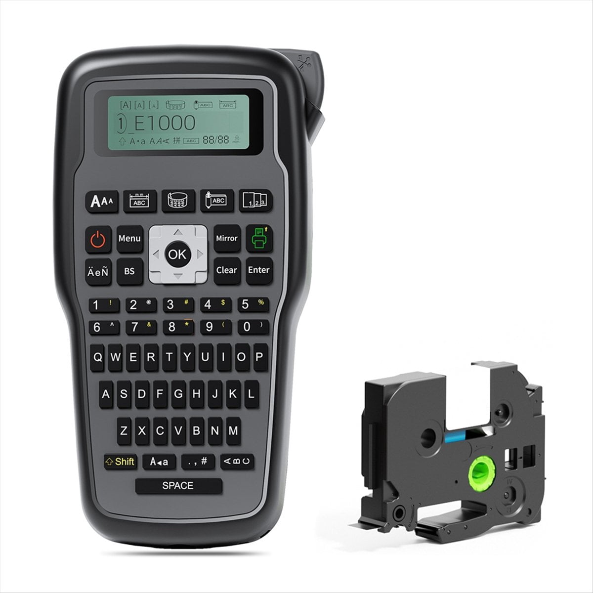 Impresora Etiquetadora E1000 Teclado QWERTY Símbolos Impresora ...