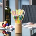 100 Pcs Umbrella Drink Straws, Plastic Fancy Cocktail Straws, Tropical ...