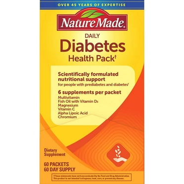 Nature Made Daily Diabetic Vitamin & Blood Sugar Support Supplement ...