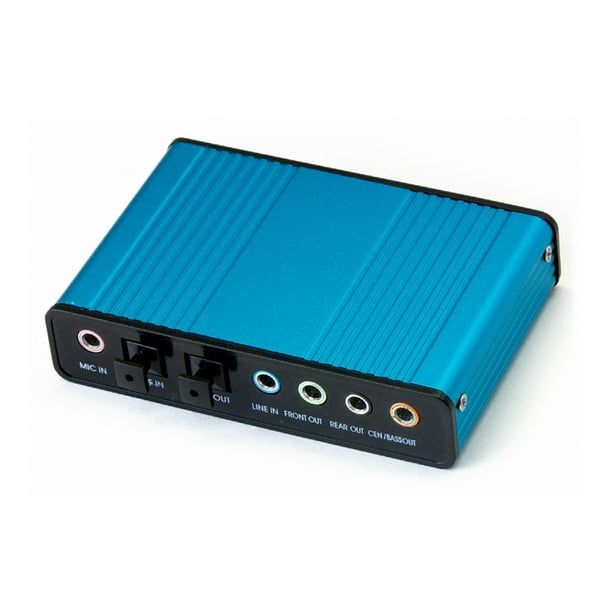 USB 5.1 Multi-Channel Surround Sound Adapter With Optical Audio Input ...