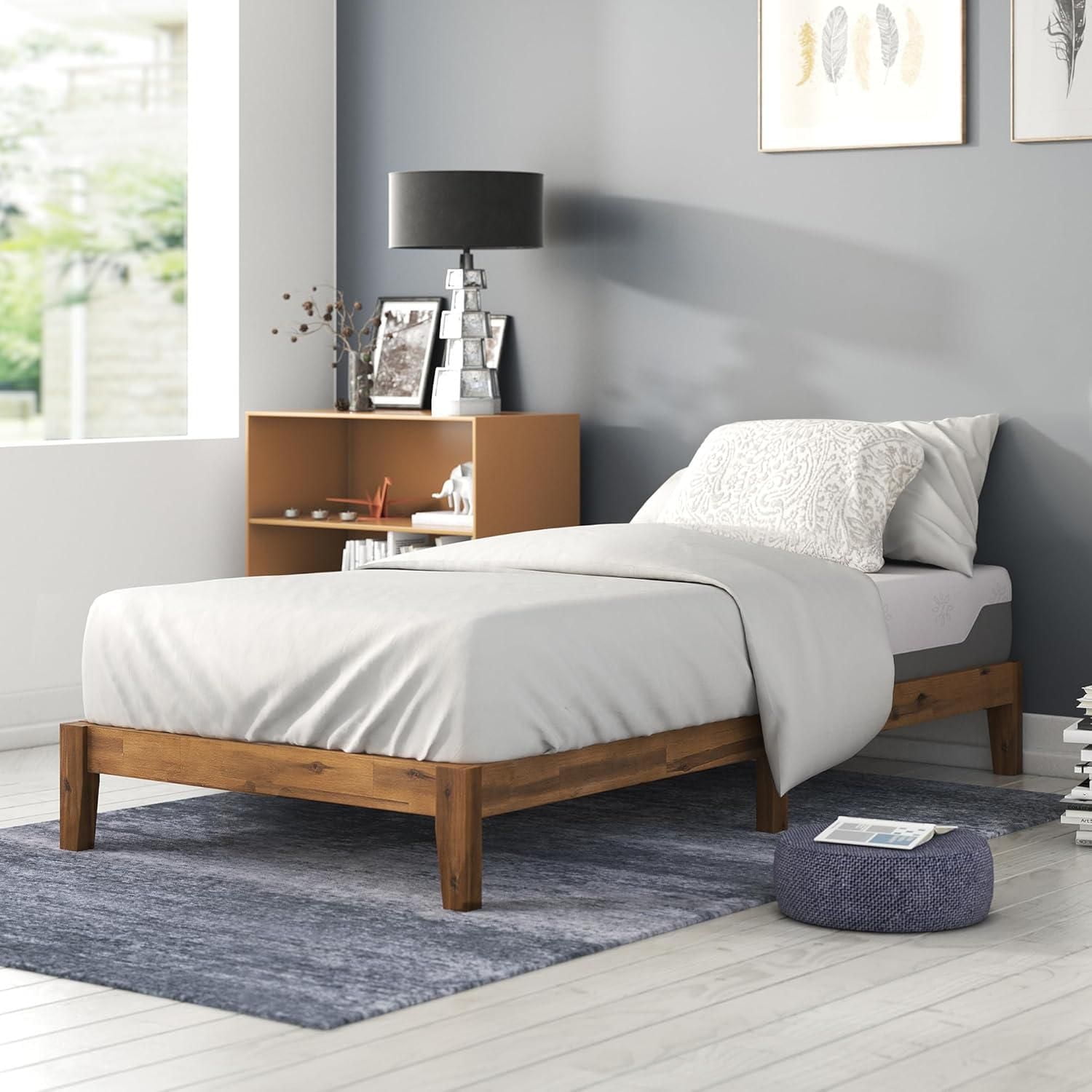 Click here for Zinus Lucinda 10 Inch Wood Platform Bed Frame prices