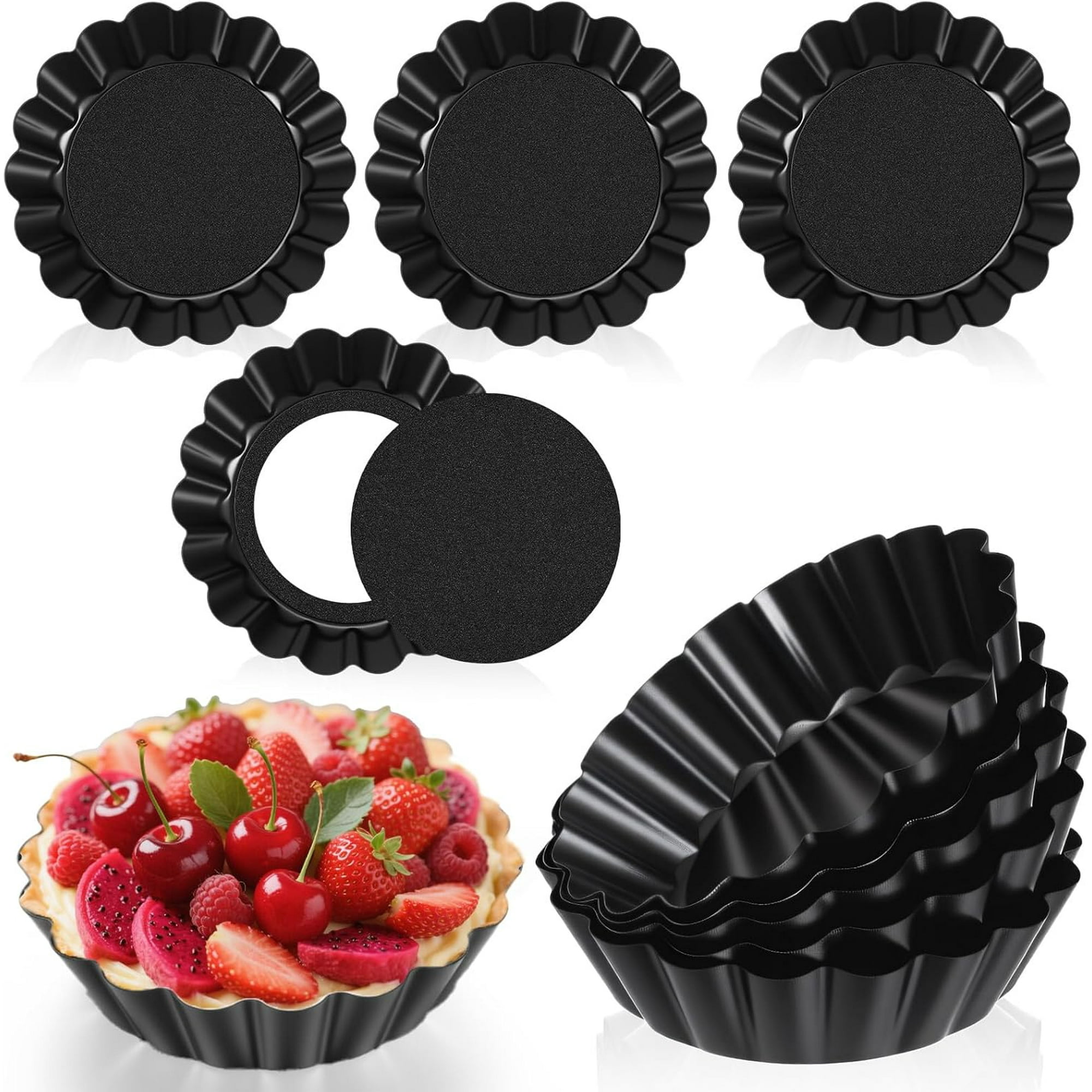Click here for Ld Seller 16 Pack Mini Tart Pans  Nonstick Molds W... prices
