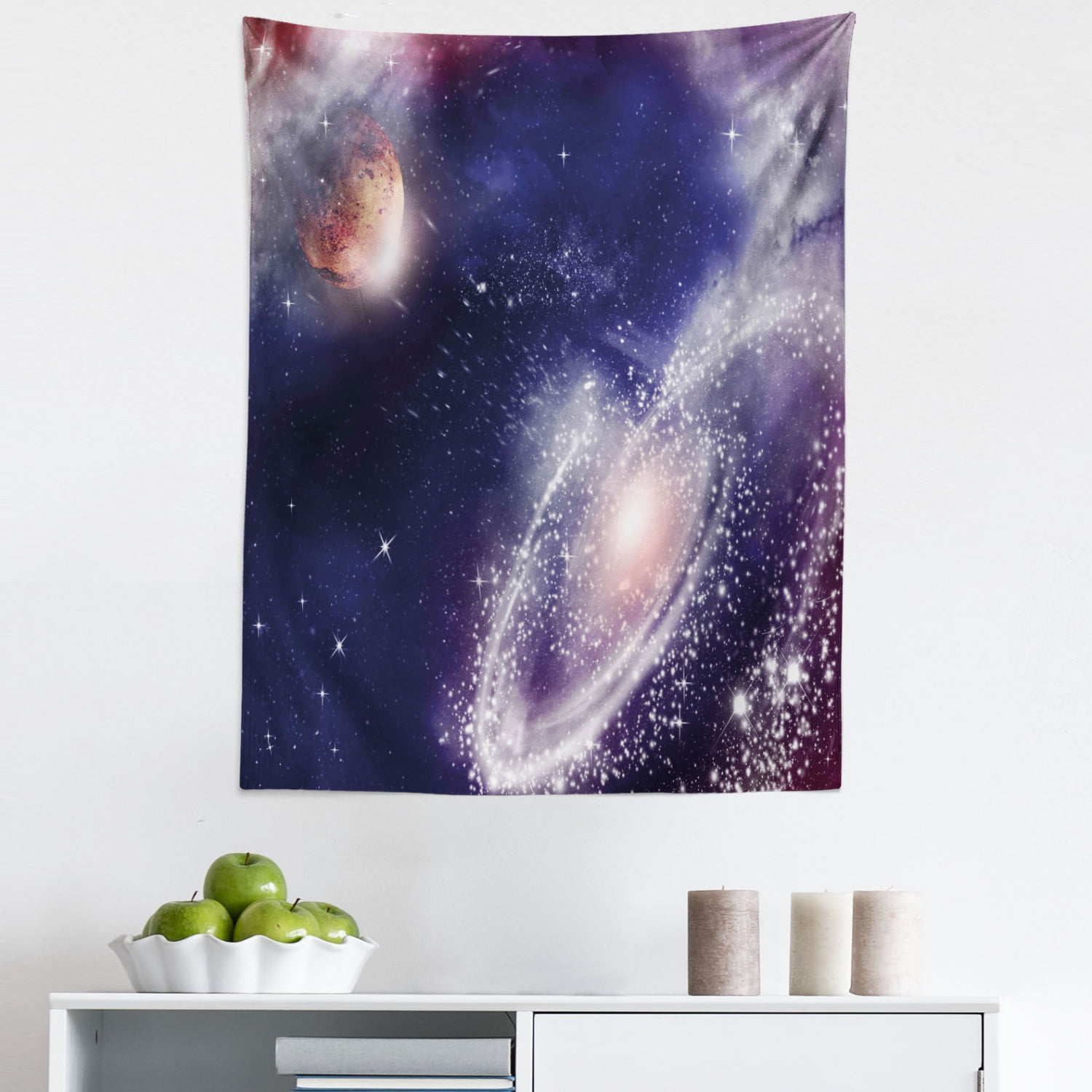 Universe Tapestry, Nebula and Planet Cosmic Galactic Outer Space Night ...