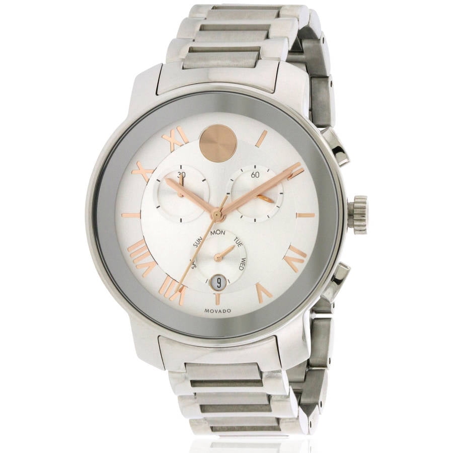 Movado Bold Mid-Sized Chronograph Quartz 40mm Unisex Watch 3600205 ...
