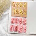 8-Piece Soft Clay Mold Set for Pressed Leaves - Creative DIY Tools for ...