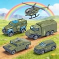 Alloy Toy Car Set - Engineering Vehicles, Military Aircraft, Fire Truck ...
