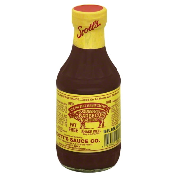 Scott's Red Hot Barbecue Sauce, 16 fl oz - Walmart.com - Walmart.com