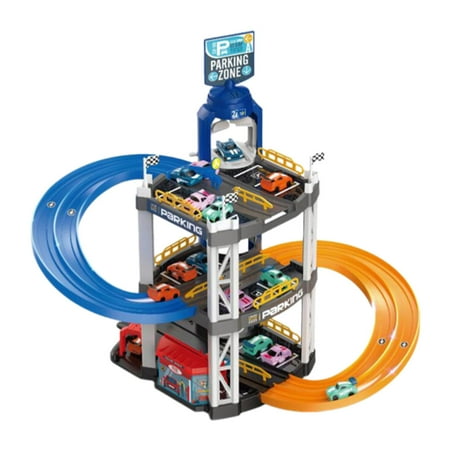 Railroad Machine Car Parking Game Lamp Toy Educational et Model Race ...