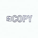 ACCUSTAMP2 Pre-Inked Shutter Stamp, Blue, COPY, 1 5/8 x 1/2 -COS035581 ...