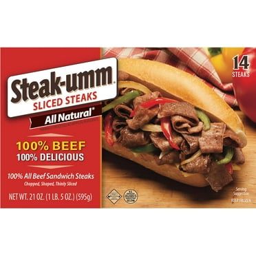 Pack of 40, Philly Sensations, Raw Philly Beef Steaks, 4 oz - Walmart.com