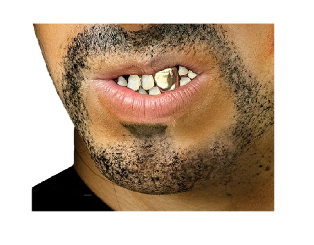 Gold Pirate Tooth Cover Custom Fit Adult Costume Accessory Buccaneer w ...