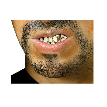 Gold Pirate Tooth Cover Custom Fit Adult Costume Accessory Buccaneer w ...