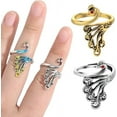 Adjustable Crochet Tension Ring - Peacock Design Yarn Control Tool for ...