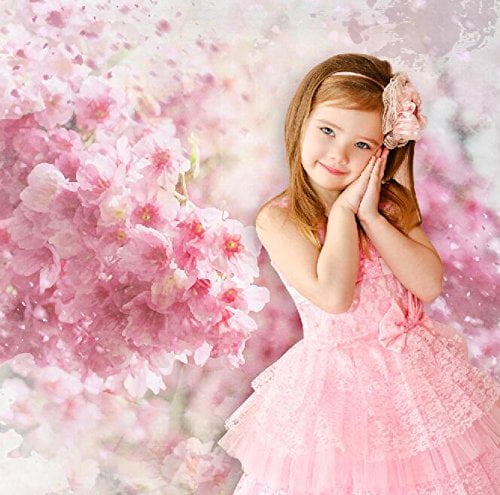 Kate 5x7ft (1.5mx2.2m) CHERRY BLOSSOM BACKGROUND CLOTH PINK PHOTO SHOTO ...