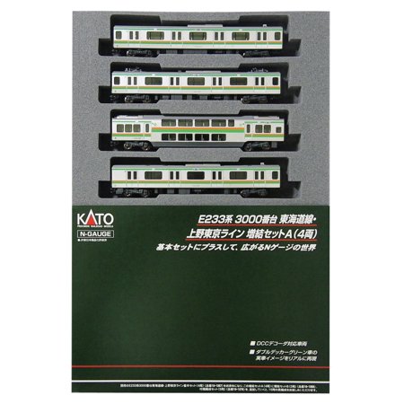 KATO N gauge E233 series 3000 series Tokaido line / Ueno Tokyo line Add-on A 4-car set 10-1268 ...