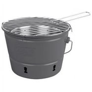 Tex Sport Portable Barbecue BBQ Bucket Grill Black - Walmart.com