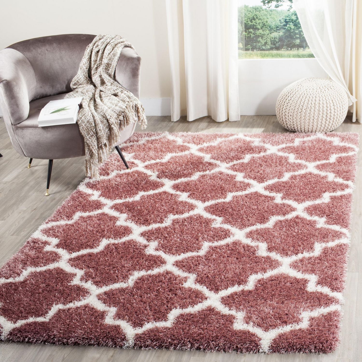 Click here for Safavieh Montreal Lennart Geometric Shag Area Rug... prices