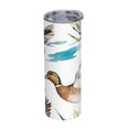 20oz Stainless Steel Mug Reusable Tumbler With Lid And Straw For Hot ...