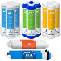 Express Water - Alkaline RO System, 10 Filters Replacement Set, 50 GPD ...
