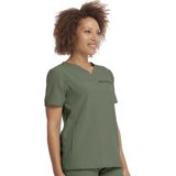Scrubstar Women's Active Stretch V-Neck Seasonal Solid Tuck-In Scrub ...