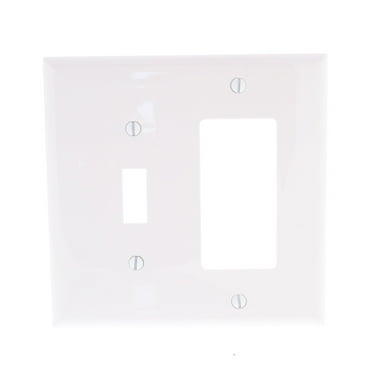 Eaton Wiring Devices 2163W-BOX Decorator 3 Gang Wallplate White, Each ...
