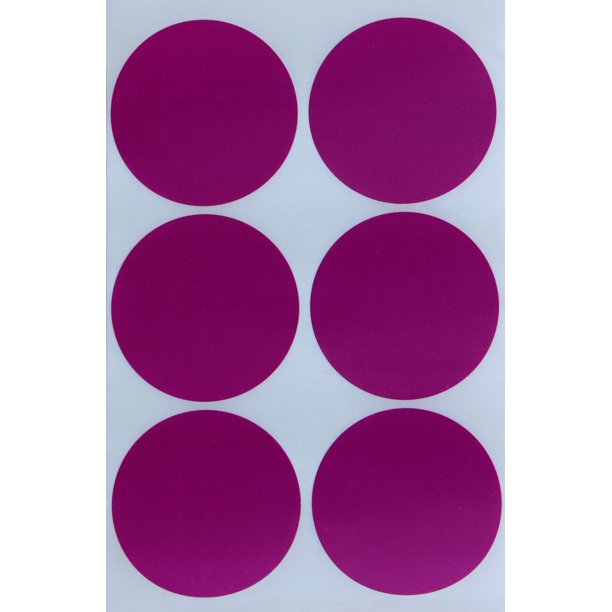 Royal Green, Round 2" inch Sticker 50mm Write on labels, two inch ...