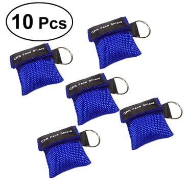 50pc CPR Mask Keychain Emergency Kit CPR Face Shields for First Aid AED ...
