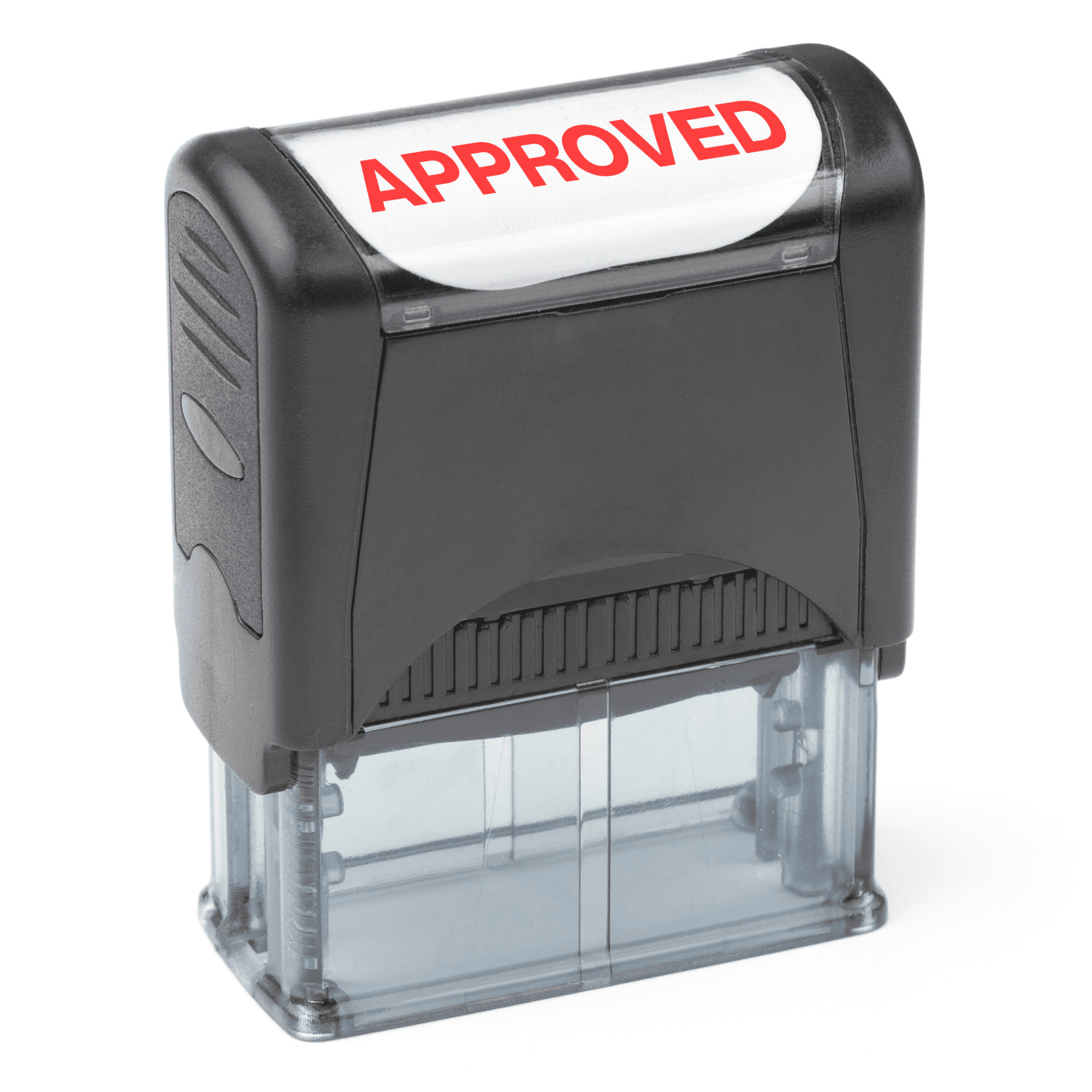 Approved - Self Inking Rubber Stamp, Refillable Red Ink Preinstalled ...