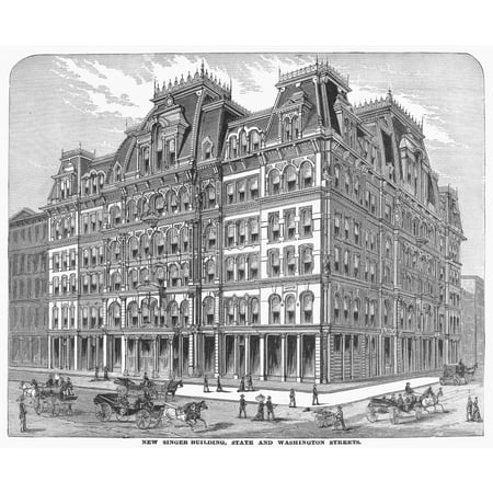 Chicago: Singer Building. /Nthe New Singer Building, State And ...