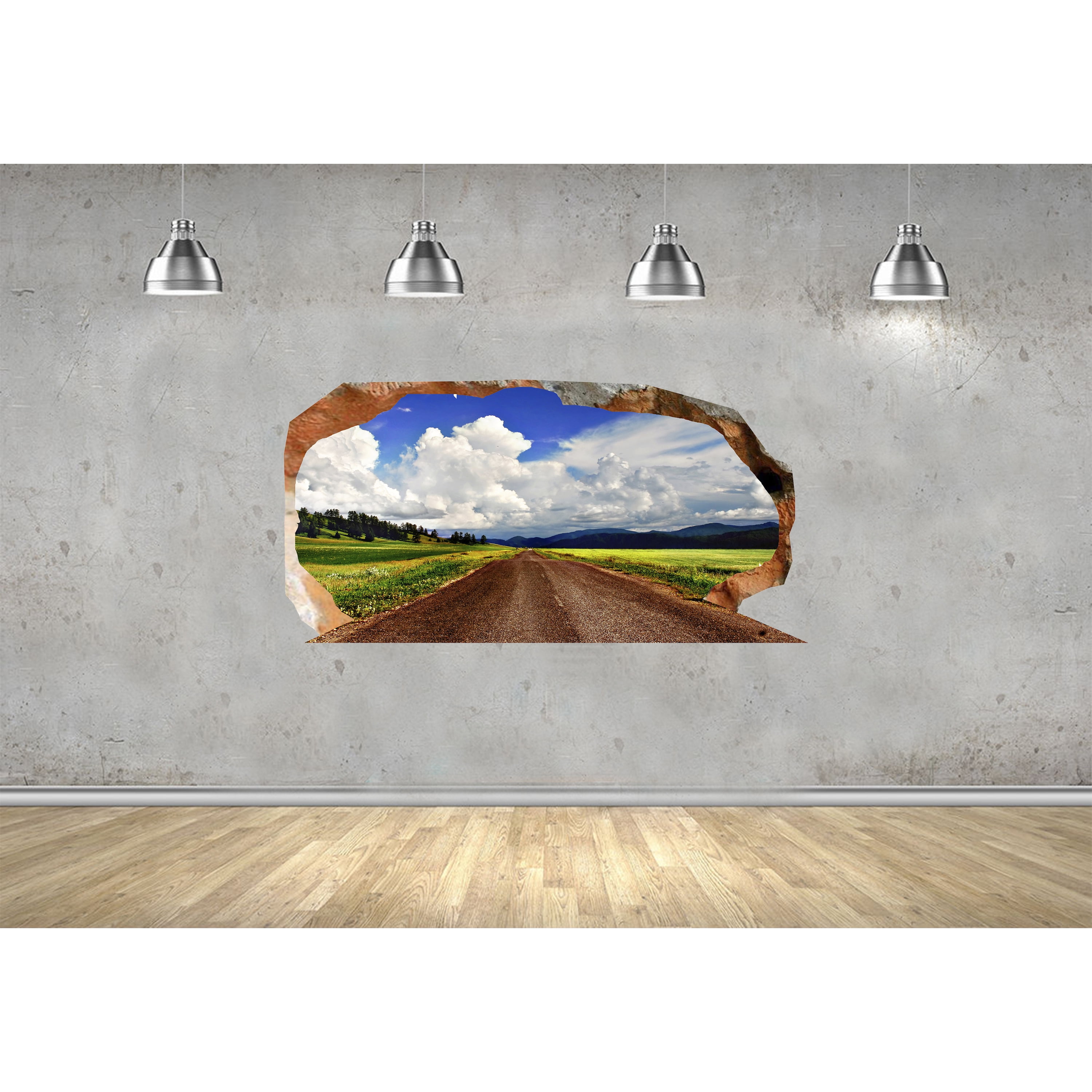 Startonight 3D Mural Wall Art Photo Decor Road in Clouds Amazing Dual ...