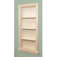 14x36 Recessed Aiden Wall Niche with plain back and three shelves ...