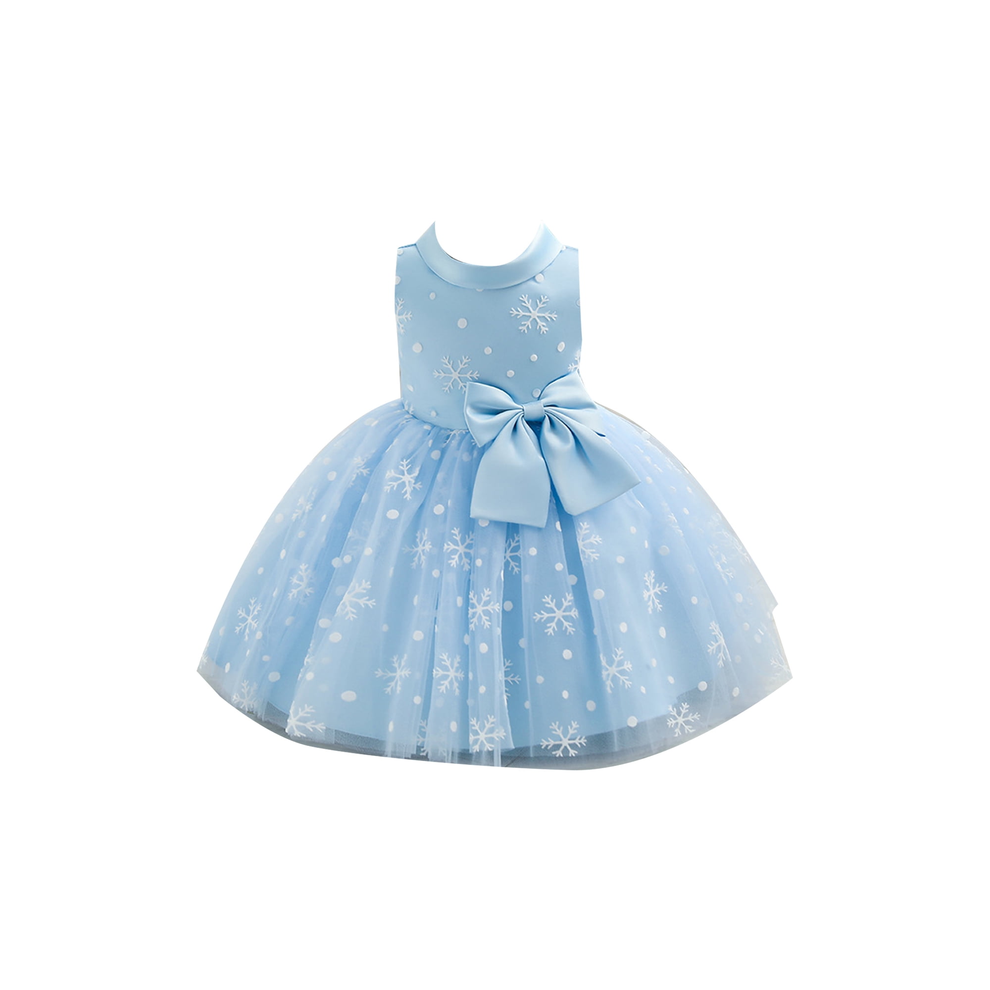 Click here for Yonghs Baby Flower Girl Snowflake Bowknot Tulle Dr... prices