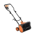 17-Inch 12A Electric Snow Shovel - 60° Adjustable Chute, 20 ft Throwing ...