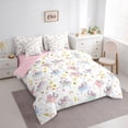 Aikeke Cartoon Unicorn Full Size Bedding Sets 7 Piece for Girls, Flower ...