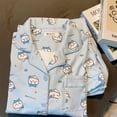 Chiikawa Hachiware Cute Pajamas Set Women Spring Autumn Thickened ...