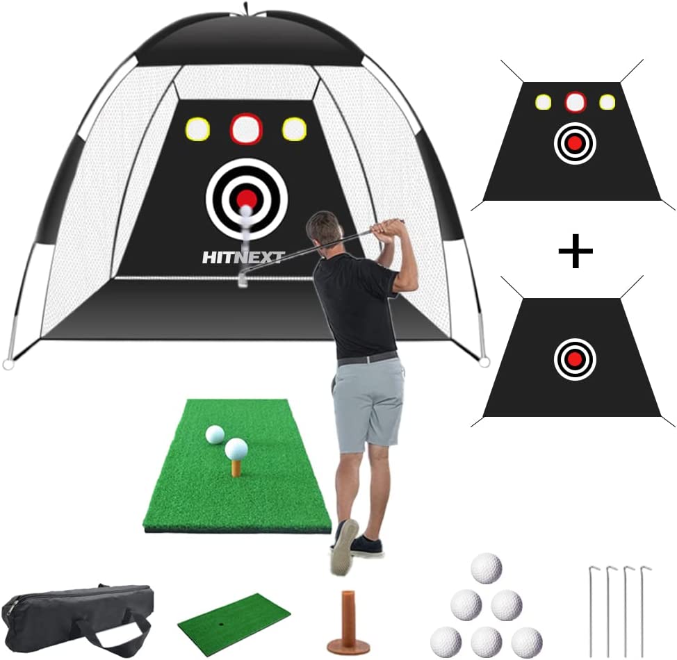 Hitnext Golf Practice Nets , Golf Hitting Net Training with Turf ...