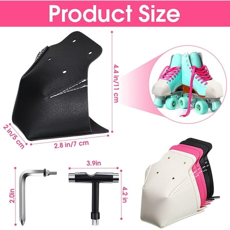6 Pieces Toe Cap Guards Protectors with All-in-One Skate Tools ...
