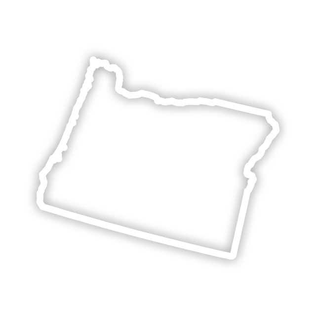 Oregon Outline Sticker Decal Die Cut - Self Adhesive Vinyl - Weatherproof - Made in USA - Many ...