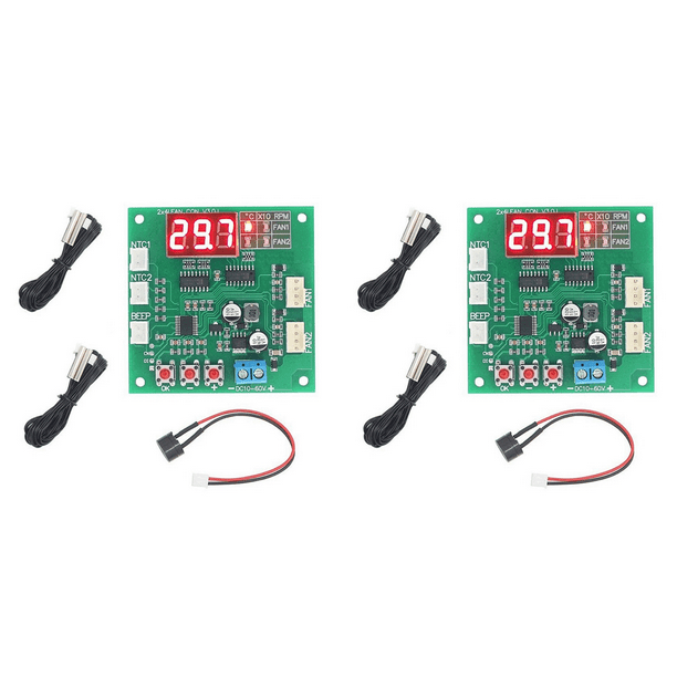 2X 2 Canales 4 Cables DC 12V 24V 48V PWM Controlador de Velocidad del ...