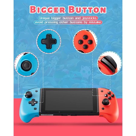 Bmatwk Wired Joycon Controller for Switch, Wired Joy Con Replacement ...