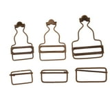 Set Of 6 Dungaree Fasteners Clip Buckles In Or Bronzes Slider Bib ...