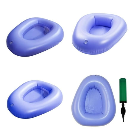 4x Por Air Infla Potty Bed Pan Bedpan Cushion with Inflator for Home ...
