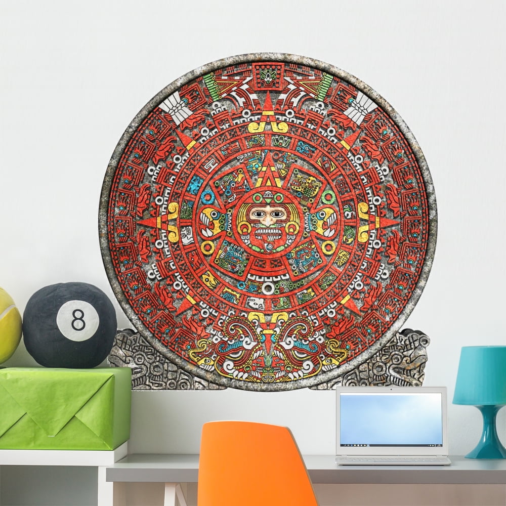 Mayan Calendar Wall Decal by Wallmonkeys Peel and Stick Graphic (36 in ...